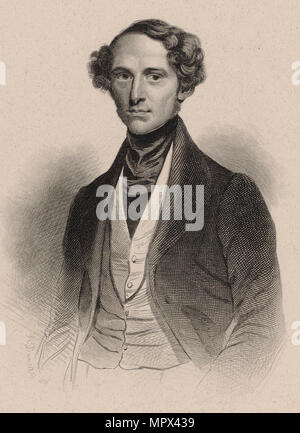 Portrait of the composer Theodor Döhler (1814-1856), First half of the ...
