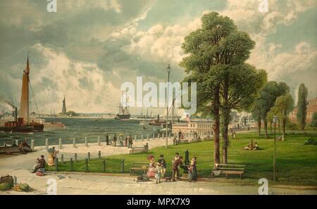 1887, New York , USA : Castle Garden ( BACTERY PARK today ), New York ...