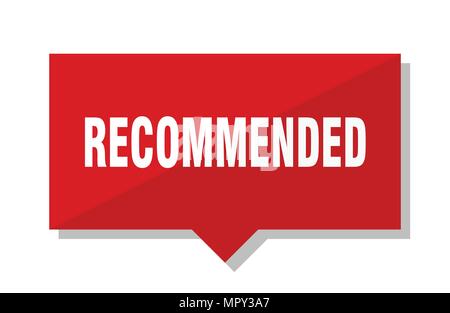 we recommend red square price tag Stock Vector Image & Art - Alamy