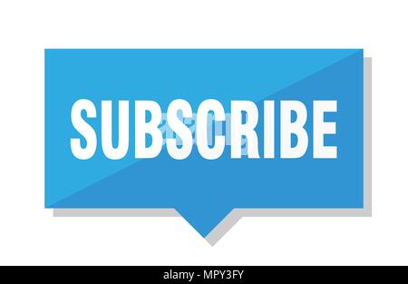 subscribe now blue square price tag Stock Vector Image & Art - Alamy
