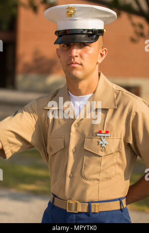 Pfc. William H. Kemp, honor graduate for Platoon 1026, Bravo Company ...