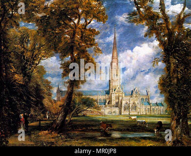 Salisbury Cathedral from the Bishop's Grounds 1825 John Constable ...