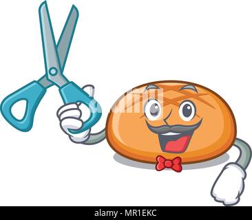 Barber baked bread character cartoon Stock Vector Image & Art - Alamy