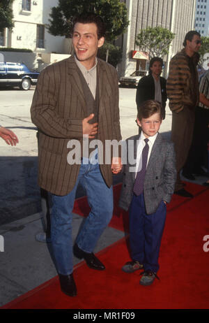 WESTWOOD, CA - MARCH 9: (L-R) Actor Christian Slater and brother actor ...