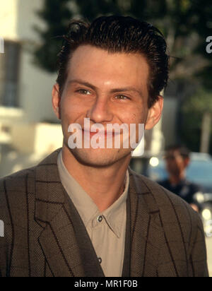 WESTWOOD, CA - MARCH 9: (L-R) Actor Christian Slater and brother actor ...