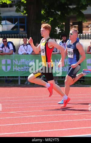 Ben Pattison of England competing in the 800m heats at the Commonwealth ...