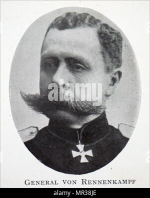 Paul von Rennenkampf, Russian general who served in the Imperial ...