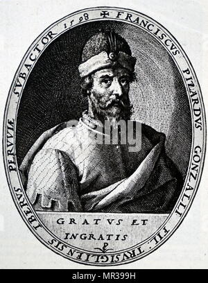 Francisco Pizarro (1478-1541). Spanish conqueror of the Inca empire ...