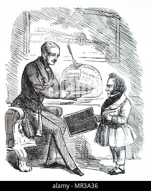 Cartoon depicting Prince Albert (1819-1861) as 'The British Farmer ...