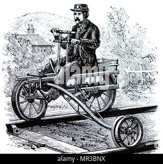 steam tricycle, 1895 Stock Photo - Alamy