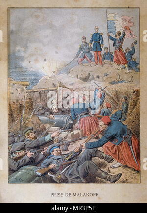 french Battle of Malakoff 1855 Crimean War French Russian Siege of ...