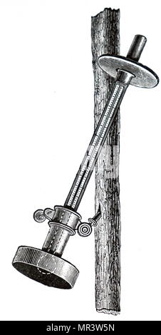 Illustration depicting a Pyrheliometer, an instrument for the ...