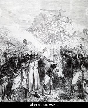 Joseph Norman Lockyer (1836-1920) observing the solar spectrum through ...