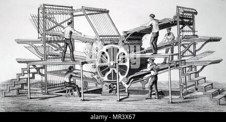 RICHARD HOE (1812-1886) American inventor of the rotary printing press ...