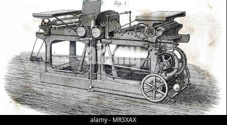 A 19th century steam printing machine. From Old England: A Pictorial ...