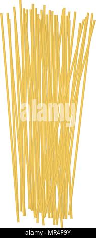 Spaghetti or pasta package mockup, isolated on white background. Flat ...