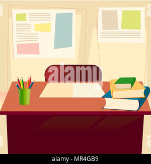 Interior of classroom. Front view Stock Photo - Alamy