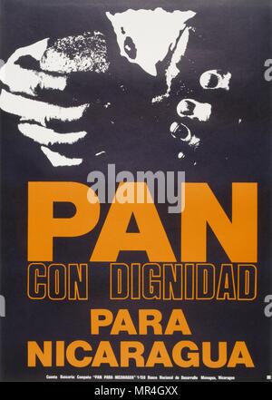Sandinista National Liberation Front (FSLN) propaganda poster in ...
