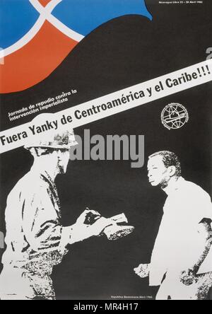 Sandinista National Liberation Front (FSLN) propaganda poster in ...