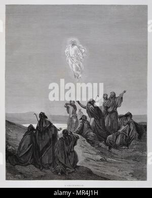 Engraving of The Ascension by Gustave Doré Stock Photo - Alamy