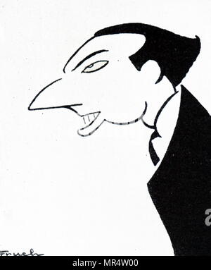 Aaron Copland illustration, American composer 1900 - 1990 Stock Photo ...