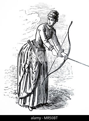 Lady with bow and arrow Stock Photo: 137006052 - Alamy