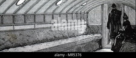 Cartoon depicting passengers on the London Underground. Illustrated by ...