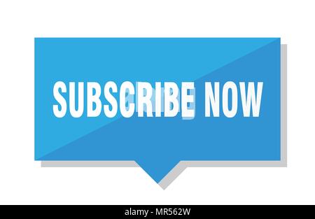 subscribe blue square price tag Stock Vector Image & Art - Alamy