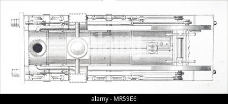 The patent from the Crampton express locomotive, designed by Thomas ...