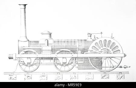 Crampton locomotive steam Thomas Russell Crampton 1846 railway vehicle ...
