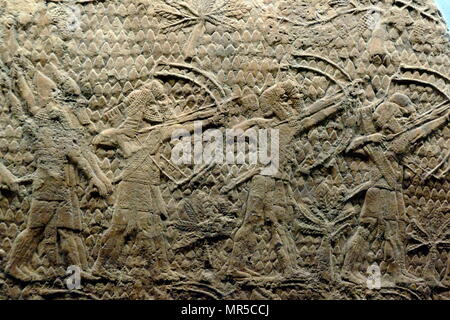 Lachish relief. South-West Palace of king Sennacherib in Nineveh, Iraq ...