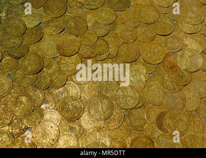 Fishpool treasure hoard, of medieval gold coins. found in Fishpool ...