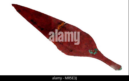 Copper agricultural tool from the Indus Valley Civilisation at Mohenjo ...