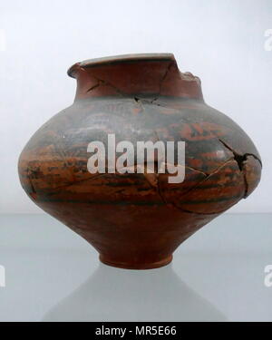 Terracotta Harappa ceramic vase from the Indus Valley Civilisation at ...