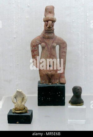 Terracotta Harappa human figurine from the Indus Valley Civilisation at ...