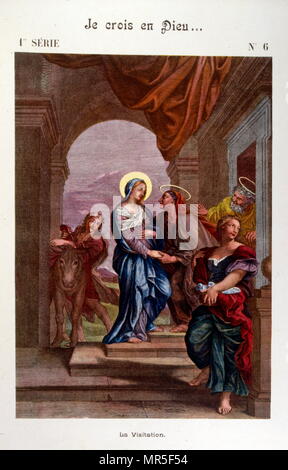 Illustration from the 'Grand Catechism for Families'. 1907. depicting ...