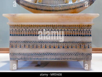 Alabaster model of Funerary Boat from tomb of Tutankhamen. From the ...