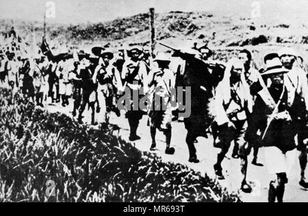 Red Army Soldiers on the Long March, China, 1934 Stock Photo: 77557169 ...