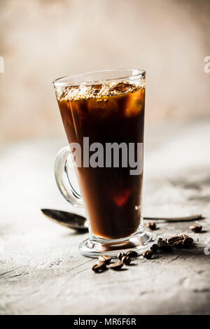 Cup of coffee on rustic stone background. Copy space Stock Photo - Alamy