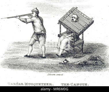 A cangue, or tcha is a device that was used for public humiliation ...