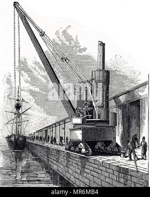 Steam Powered Crane, 19th Century Stock Photo - Alamy