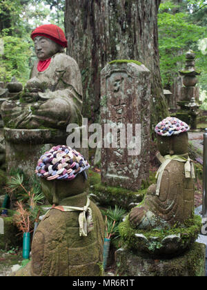 Jizo Bosatsu statues and gorinto five-tiered stupa, and memorial ...