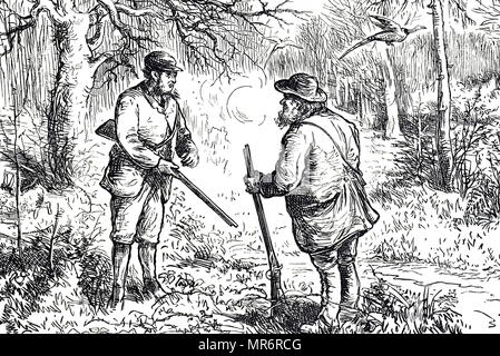 Engraving depicting a twig of a gutta-percha tree showing leaves ...