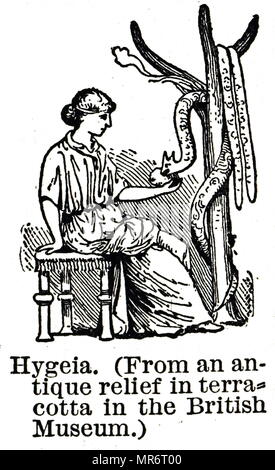 Hygieia, Greek and Roman goddess of health, cleanliness and sanitation ...