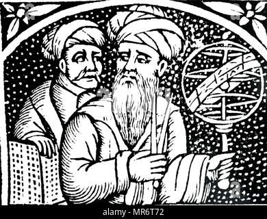 Engraving depicting an armillary sphere. An armillary sphere is a model ...