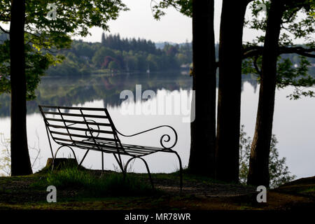 A quiet secluded bench for two over looking Lake Windermere in the ...