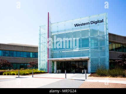 Milpitas, CA, USA - May 21, 2018: Building of a Western Digital ...