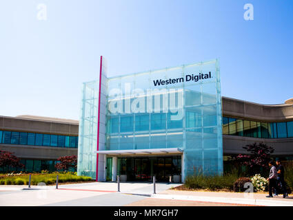 Milpitas, CA, USA - May 21, 2018: Building of a Western Digital ...