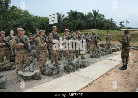 Soldiers from a West African infantry Recce company, Royal West African ...