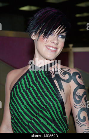 Pink arriving at the 2002 MTV Video Music Awards at the Radio City ...